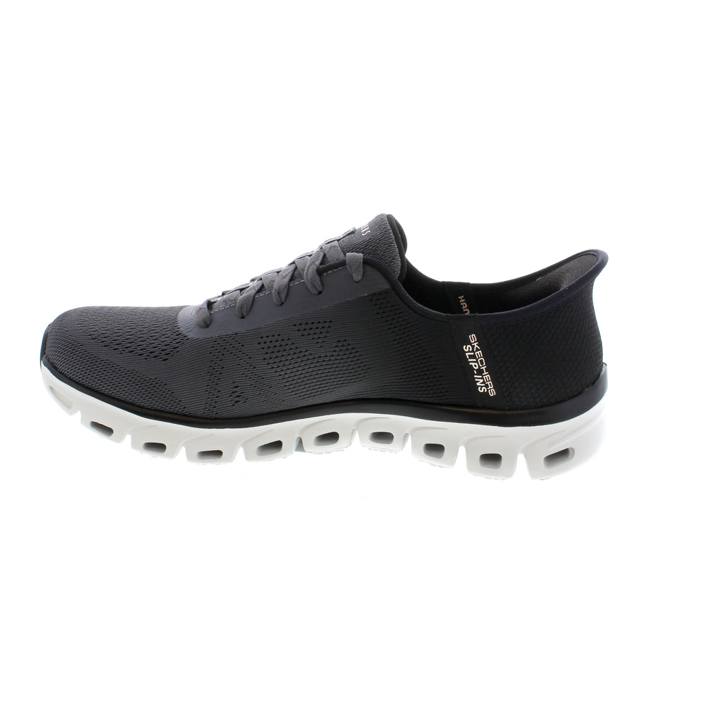 Skechers Slip-Ins Glide Step | Black/Grey – Sole City Shoes