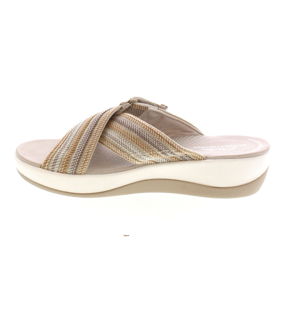 Clarks Arla Wave | Beige Combi – Sole City Shoes