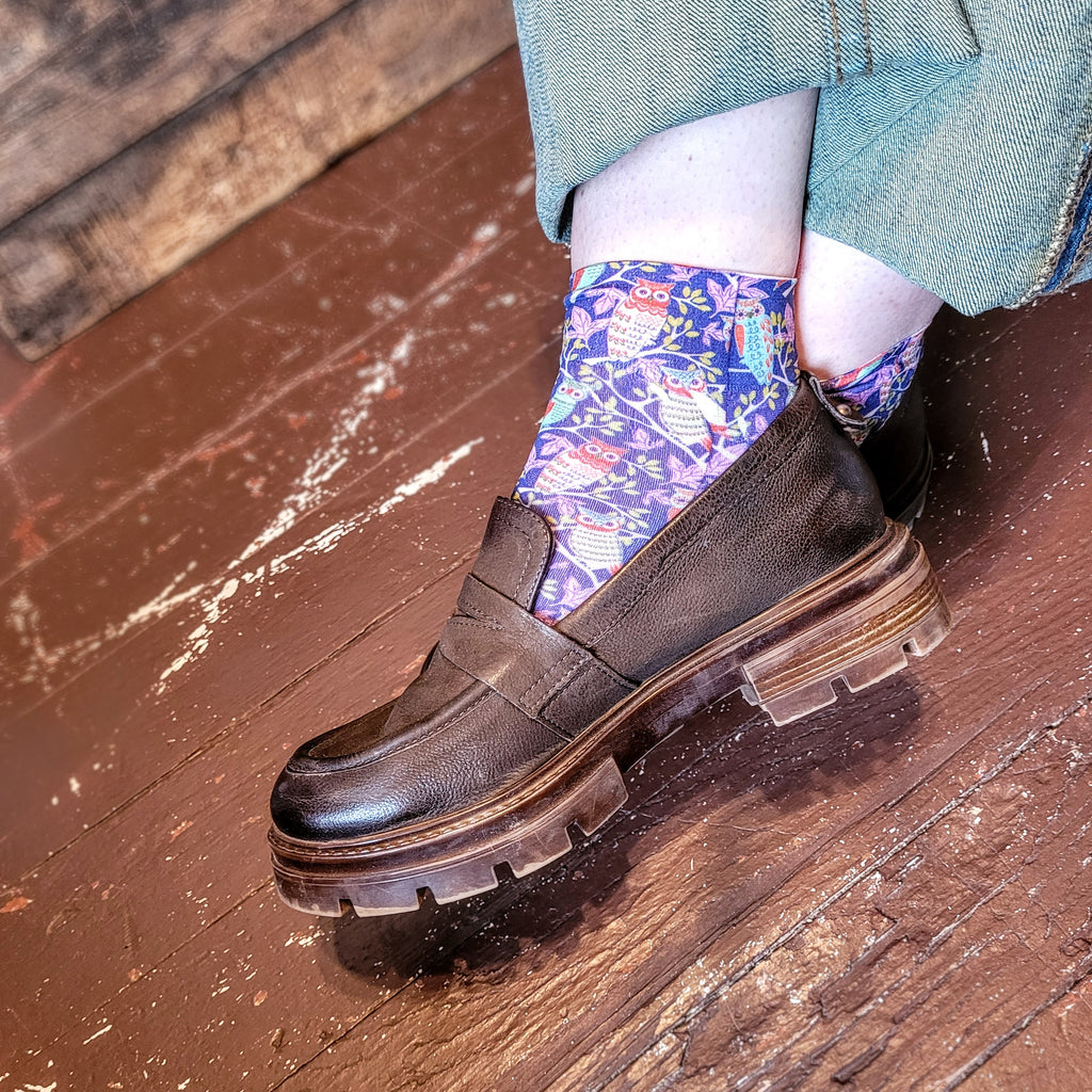 Celeste Stein Socks | Owl Mosaic – Sole City Shoes