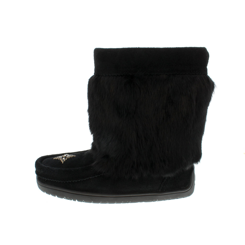 Manitobah Mukluks WTP Half Mukluk | Black – Sole City Shoes